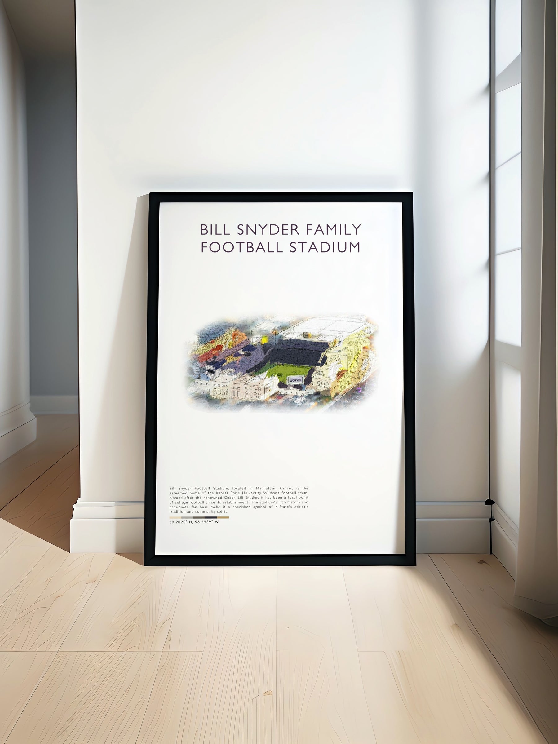 Bill Snyder Family Stadium Art - Kansas State CFB Perfect Print - Bill ...