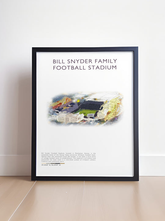 Bill Snyder Family Stadium Art - Kansas State CFB Perfect Print - Bill ...