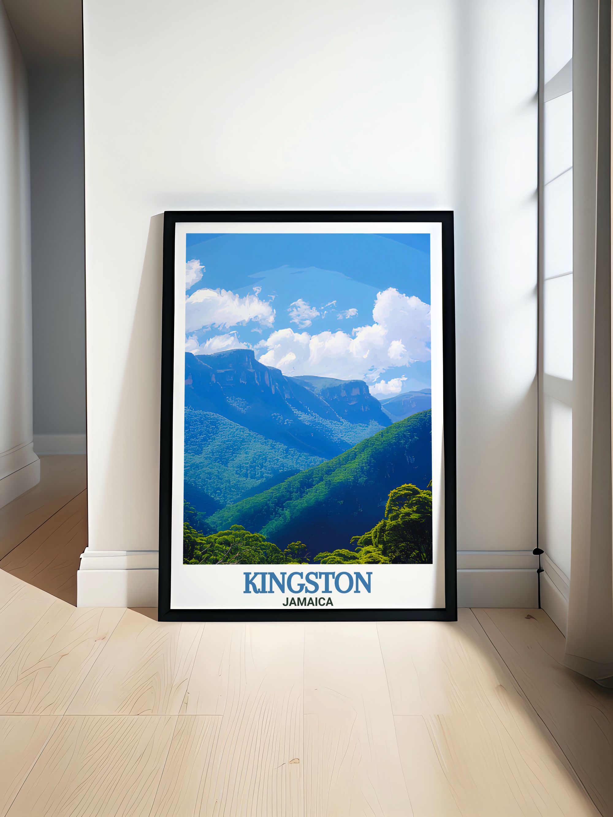 Kingston Travel Poster - Blue Mountains Travel Art - Kingston Poster P ...