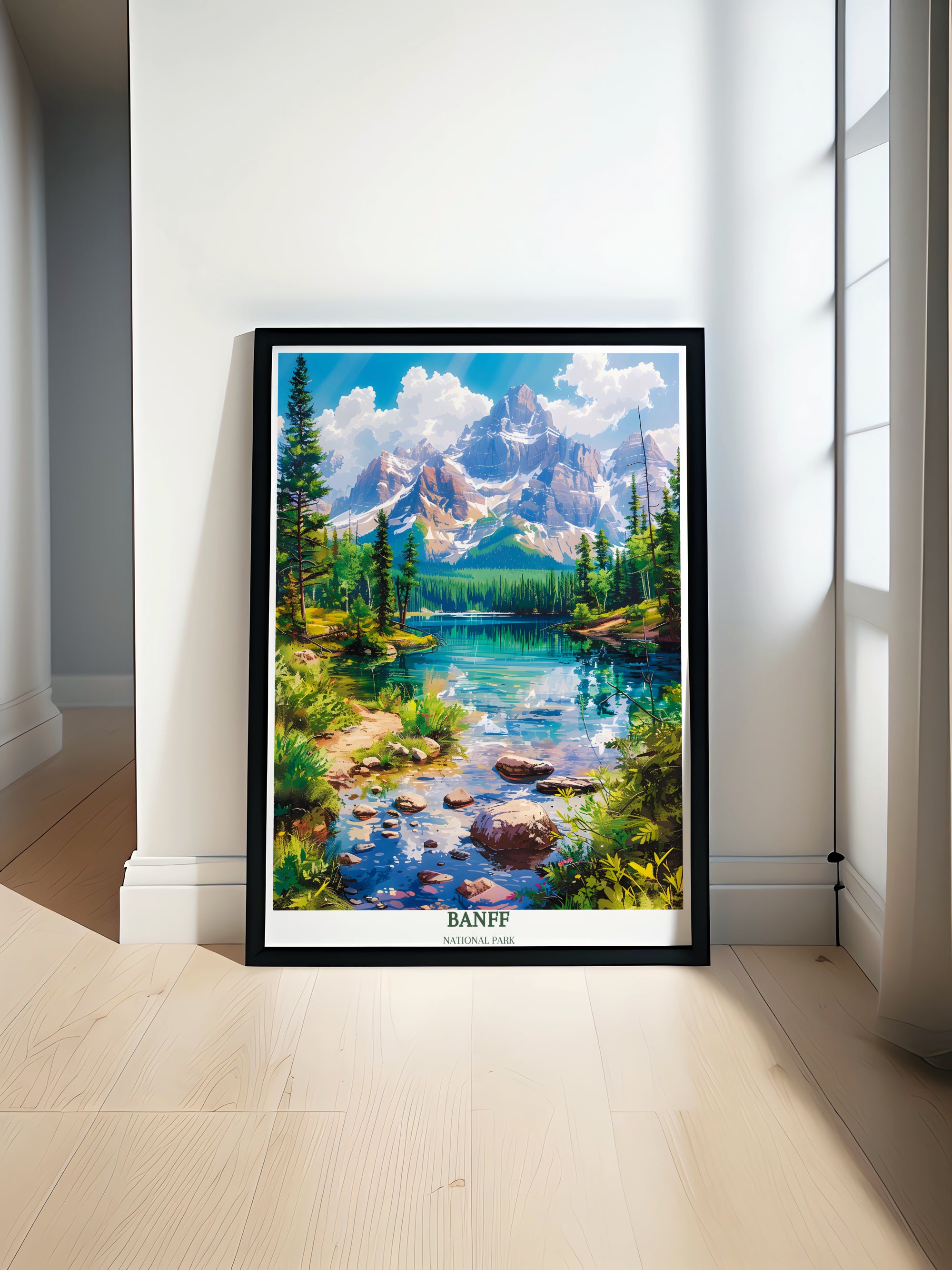 Banff National Park Wall Art - Banff Wall Art - Banff Travel Poster ...