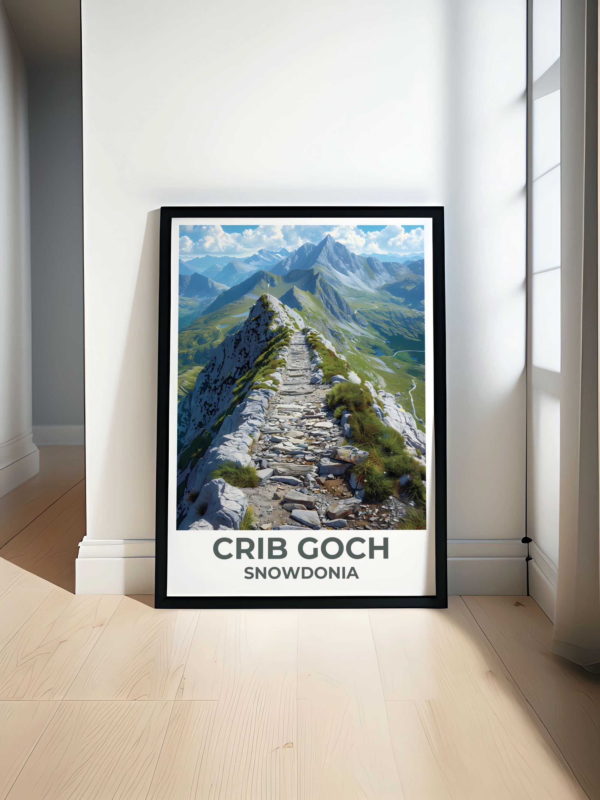Crib Goch Poster Collection - Knife Edge Ridge Wall Art - Snowdonia Tr ...