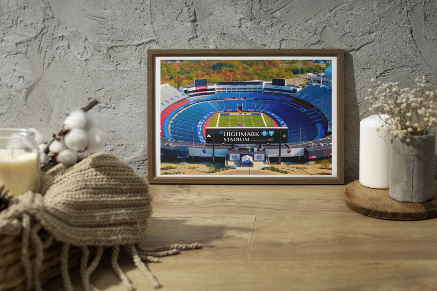 Highmark Stadium Print - Buffalo Bills Art - NFL Art - NFL Stadium Pos ...