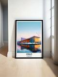 Oslo Norway Travel Poster Print - The Oslo Opera House Art Collection ...