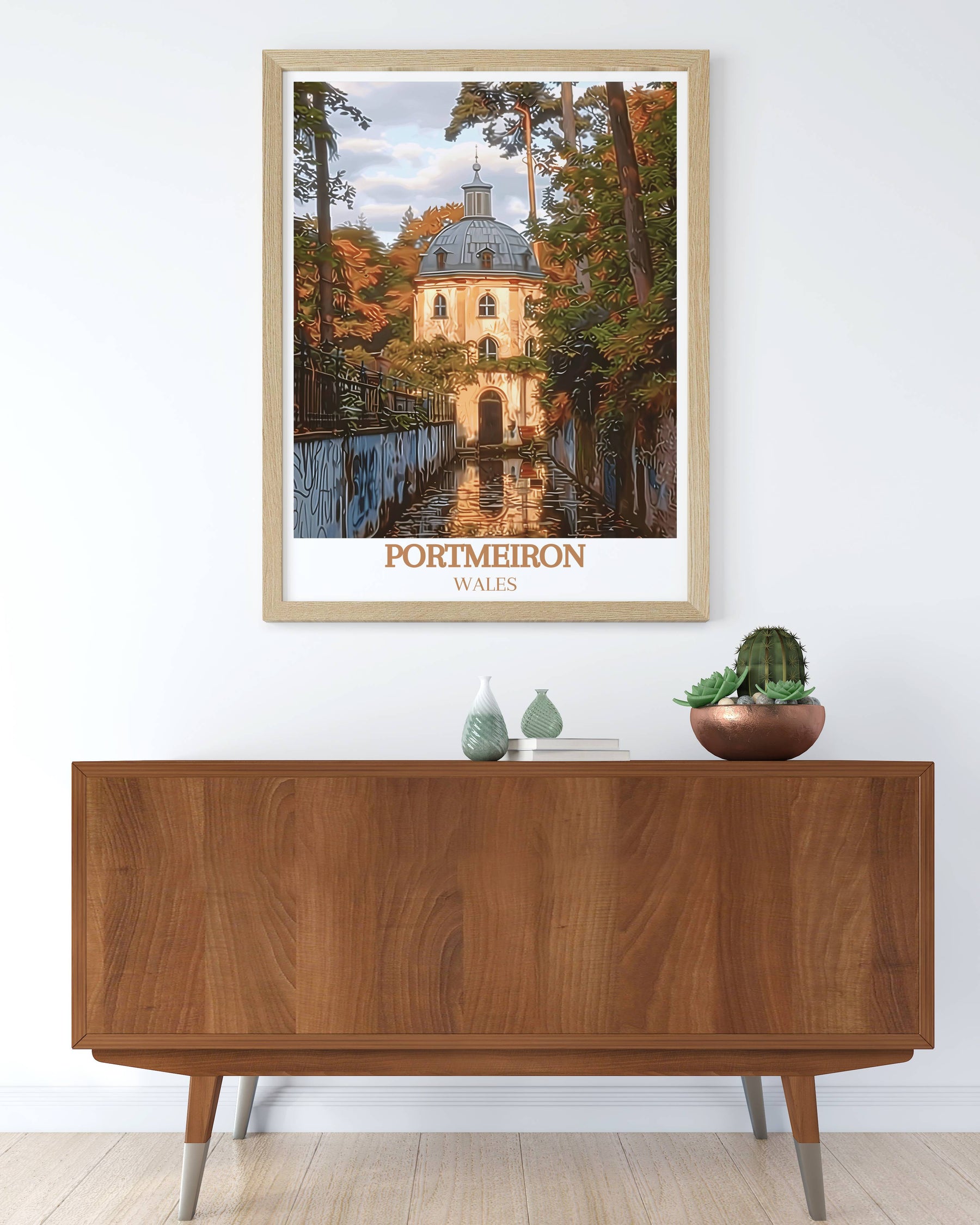 Portmeirion Modern Wall Decor - The Pantheon Posters - Wales Prints ...
