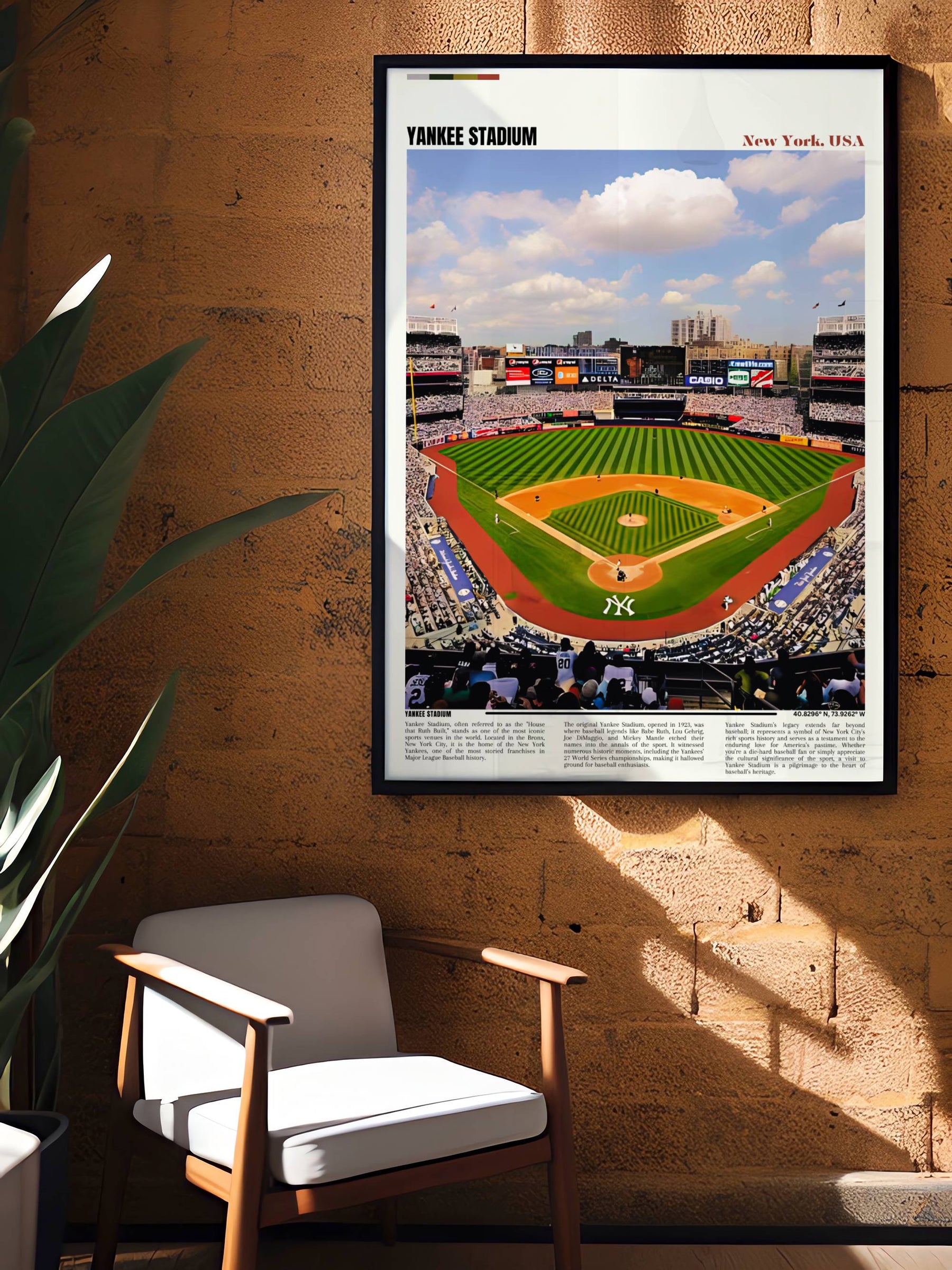 Yankee Stadium Print - New York Yankees Poster - MLB Stadium Poster – M.Y.D